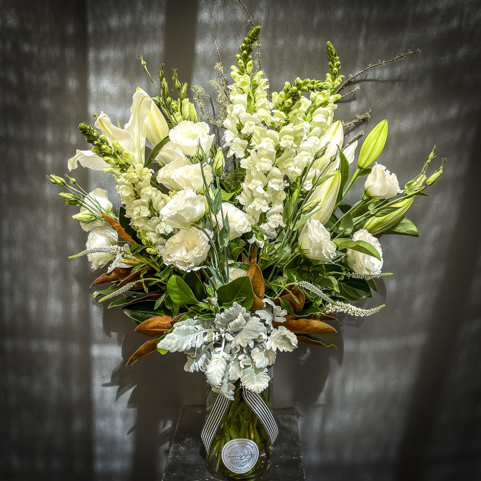 Funeral Arrangement — White - from Susan Avery