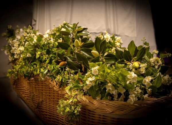 Casket Flowers Gardener Susan Avery